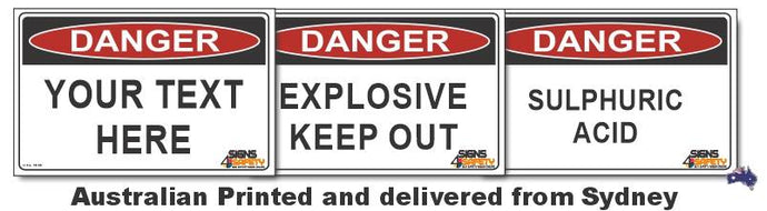 Australian Safety Signs - Danger Safety Signs – Signs4Safety