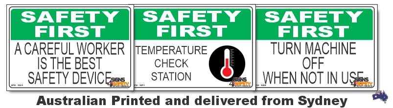 Australian Safety Signs - Safety First Signs – Signs4Safety