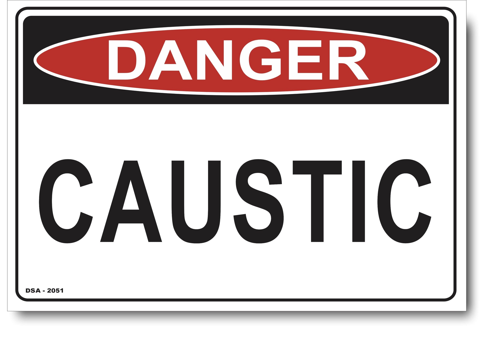 Danger Caustic Sign – Signs4Safety