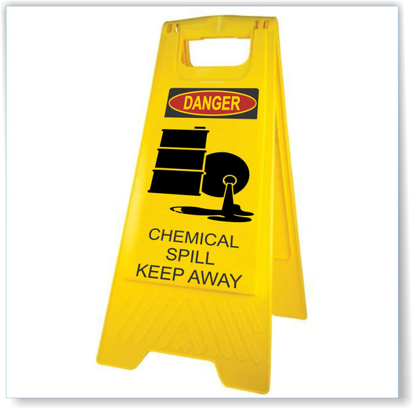 Danger - Chemical Spill - Keep Away A-Frame – Signs4Safety