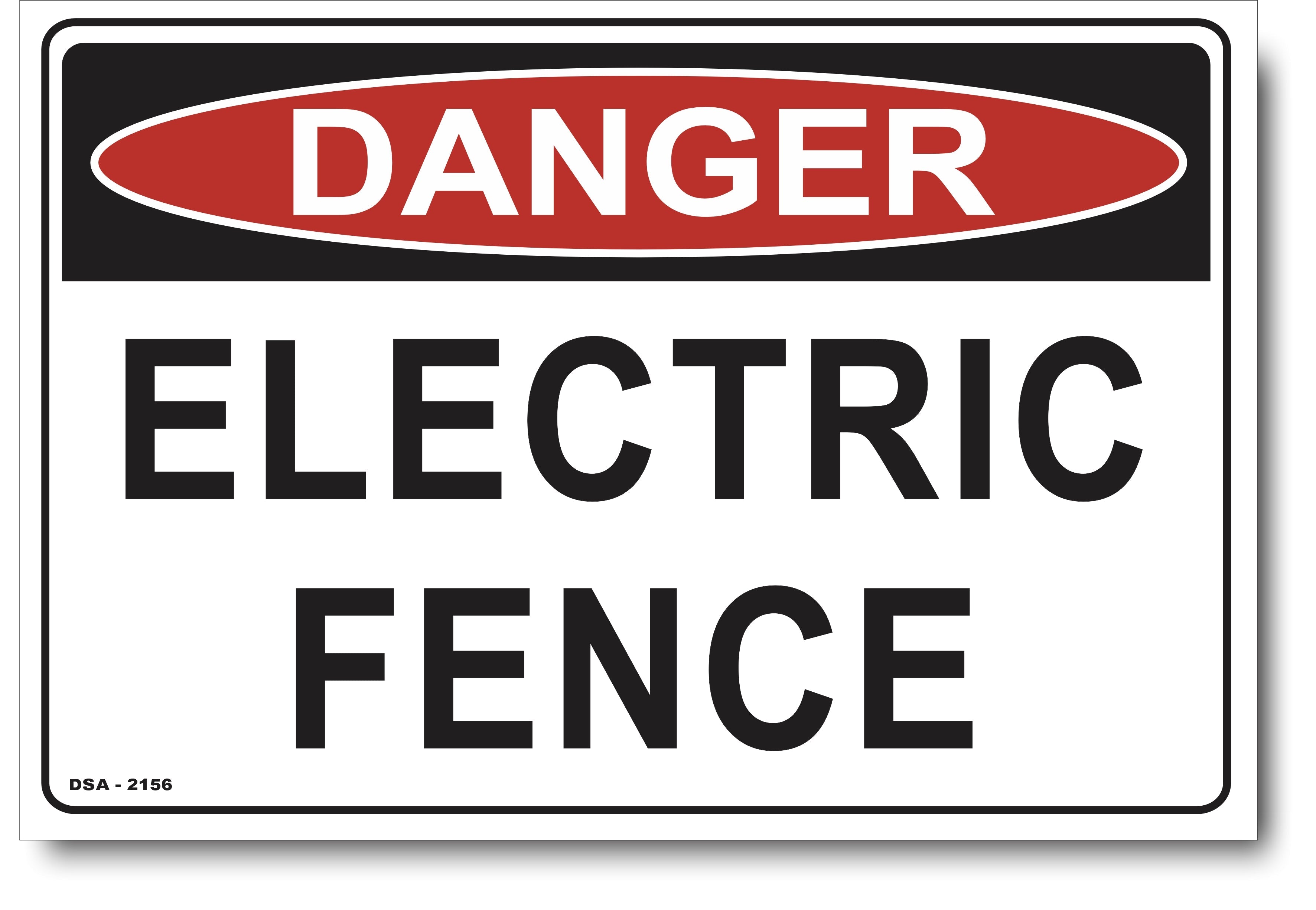 Danger Electric Fence Sign – Signs4Safety