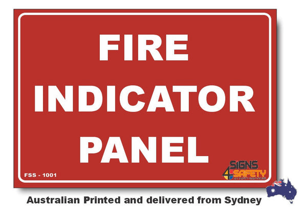 Fire Indicator Panel Sign – Signs4Safety