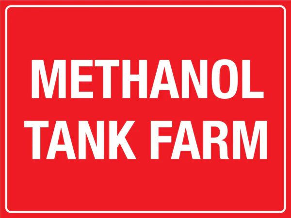 Methanol Tank Farm Sign – Signs4Safety
