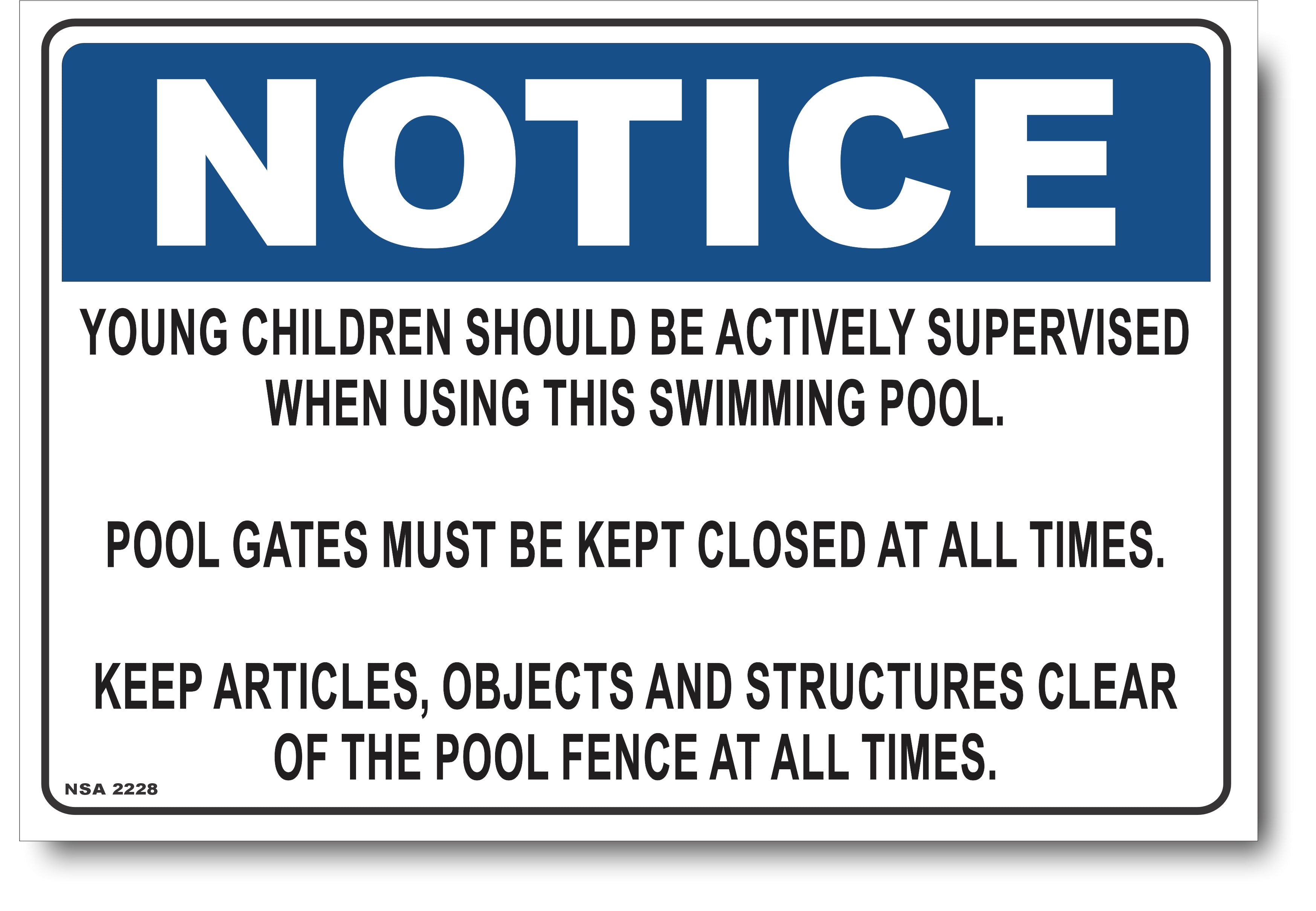 Notice - Young Children Should Be Actively Supervised When Using This ...