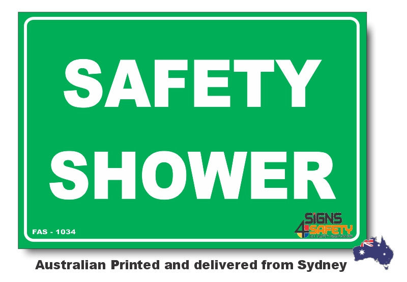 Safety Shower Sign – Signs4Safety