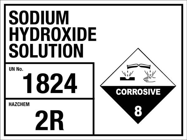 Sodium Hydroxide Solution 1824 2R Sign – Signs4Safety