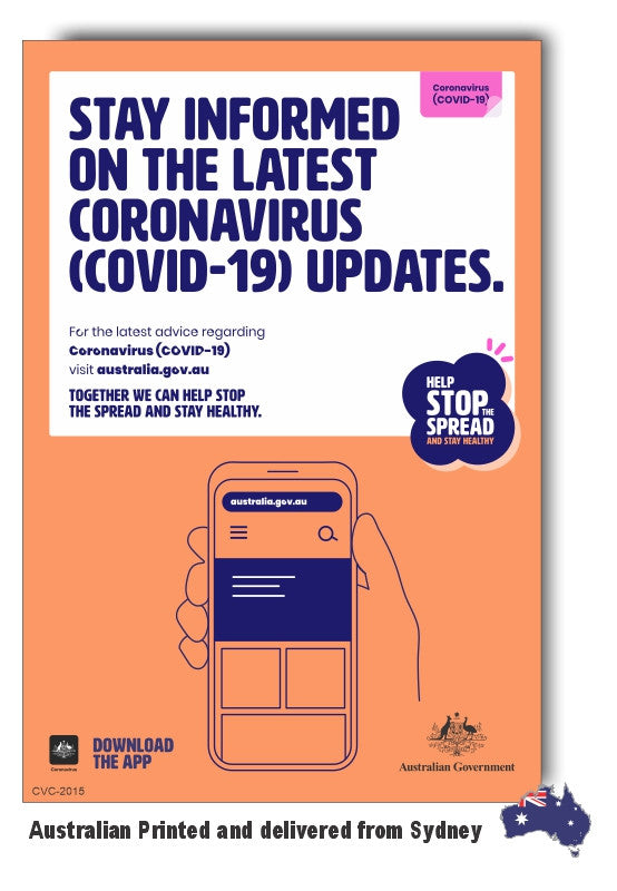 Stay Informed On The Latest Updates Sign – Signs4Safety