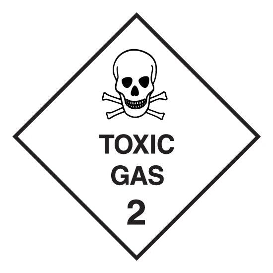 Toxic Gas 2 - Dangerous Goods Diamond Sign – Signs4Safety