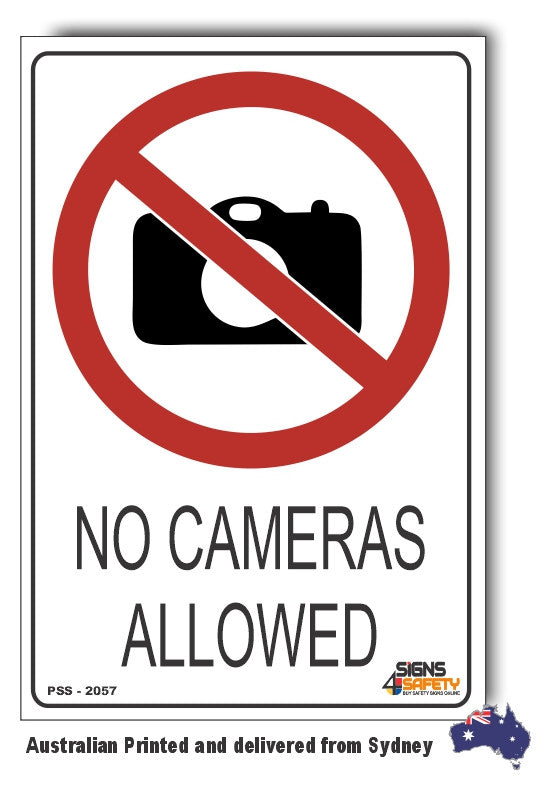 No Cameras Allowed Sign – Signs4Safety