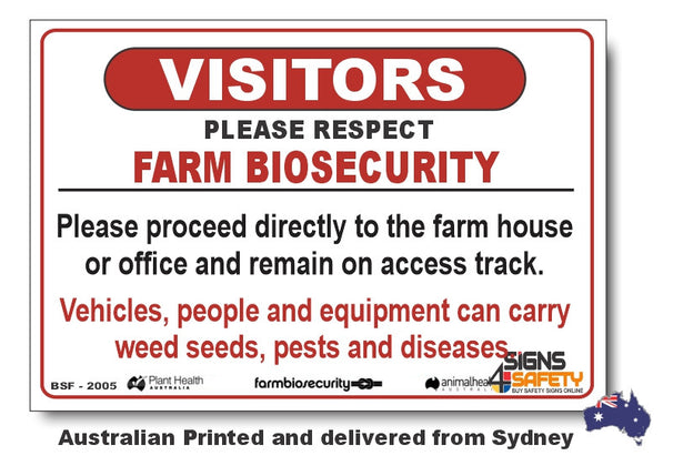 Australian Biosecurity Safety Signs| Signs4Safety