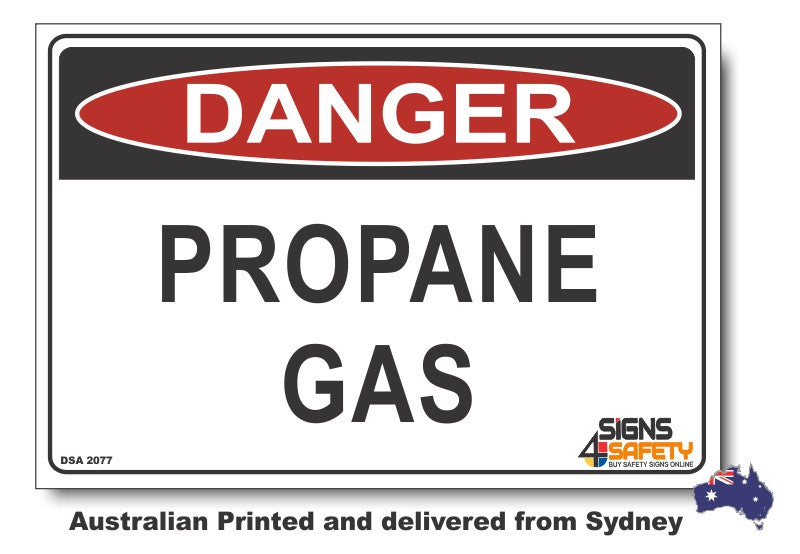 Danger Propane Gas Sign – Signs4Safety