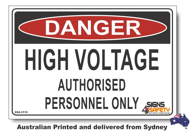 Australian Safety Signs - Danger Safety Signs| Signs4Safety