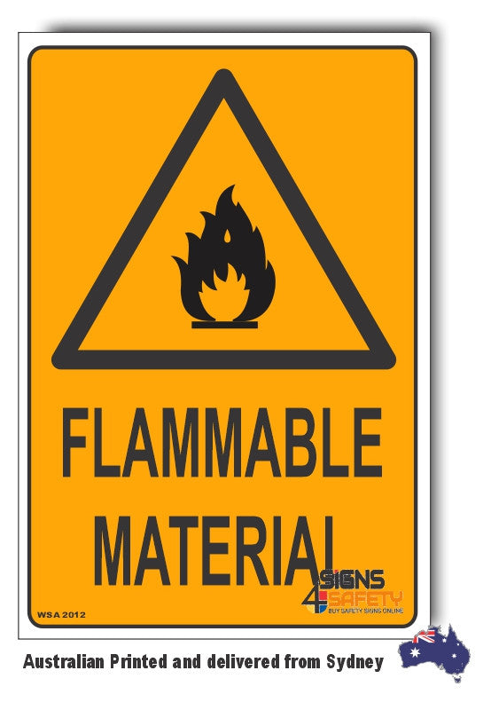 Flammable Material Warning Sign – Signs4Safety